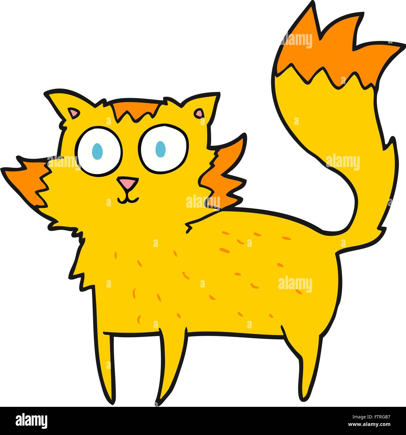 freehand drawn cartoon cat Stock Vector Image & Art - Alamy