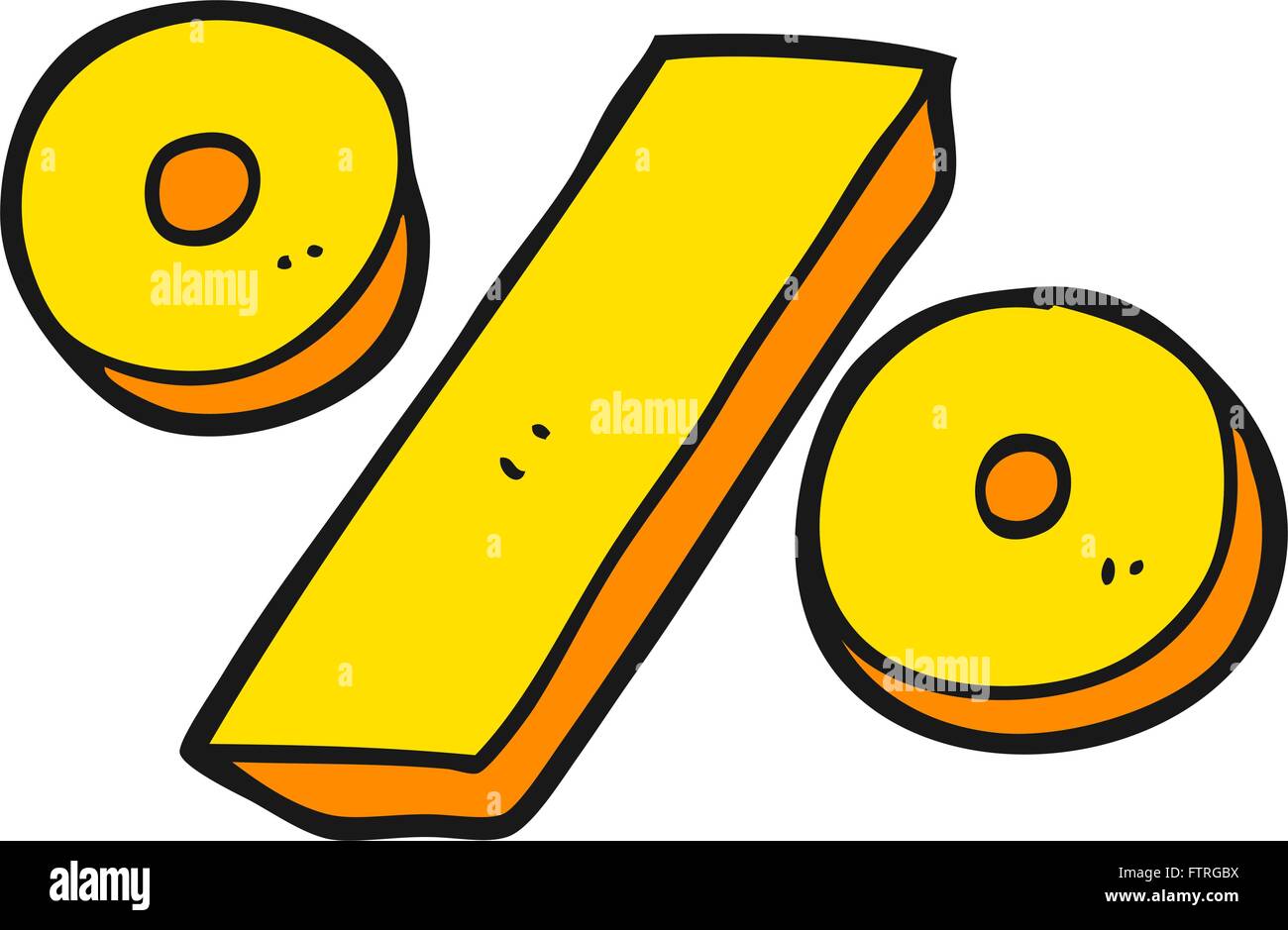 freehand drawn cartoon percentage symbol Stock Vector Image & Art - Alamy