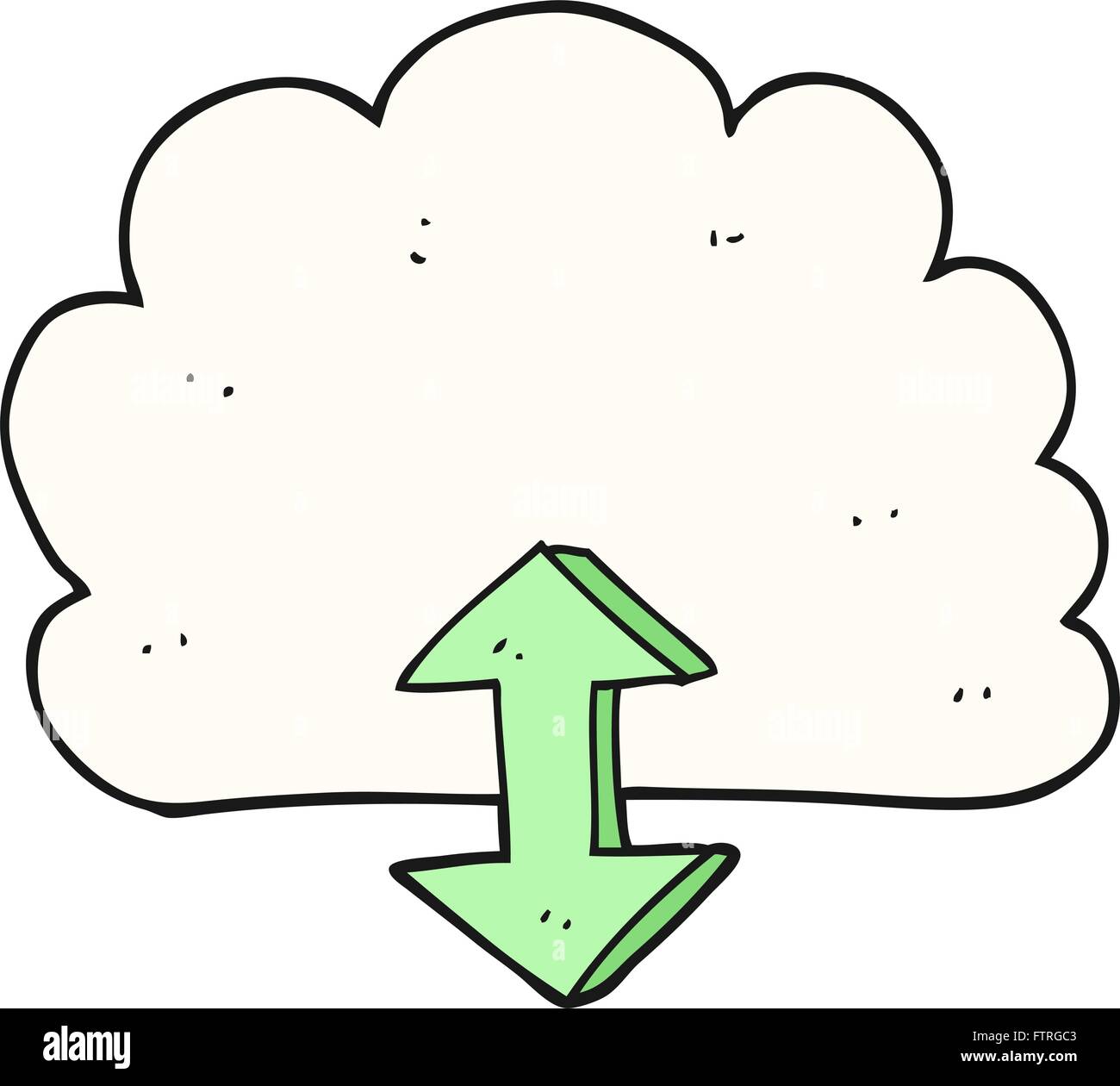 freehand drawn cartoon digital cloud Stock Vector Image & Art - Alamy