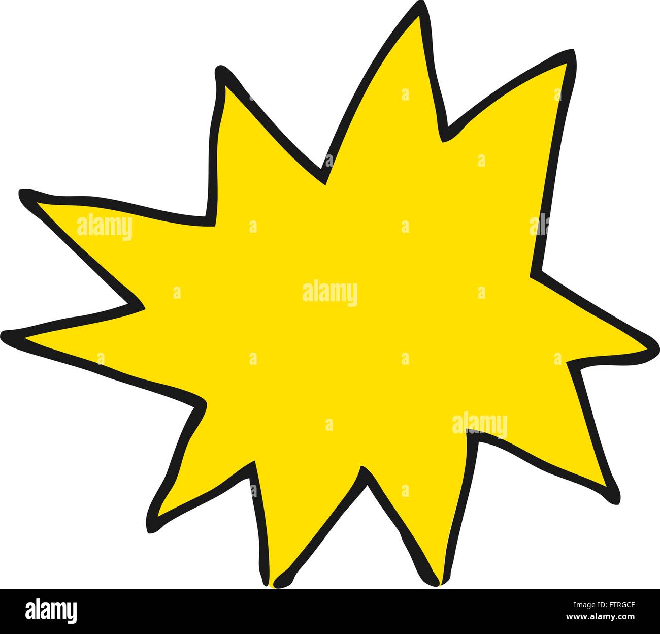 freehand drawn cartoon explosion symbol Stock Vector Image & Art - Alamy