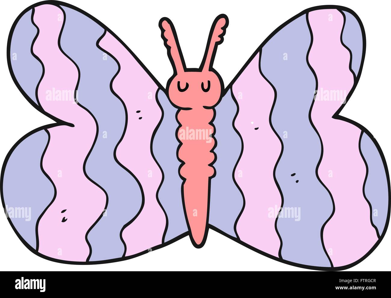 freehand drawn cartoon butterfly Stock Vector Image & Art - Alamy