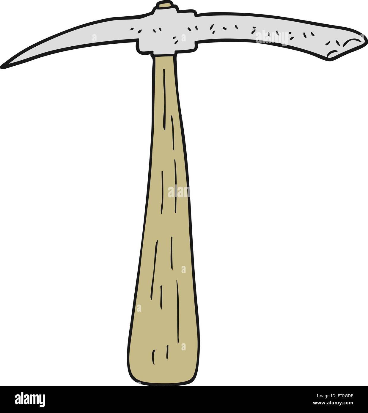 freehand drawn cartoon pick axe Stock Vector Image & Art - Alamy