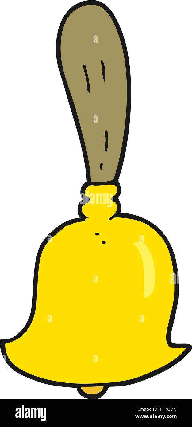 freehand drawn cartoon hand bell Stock Vector Image & Art - Alamy