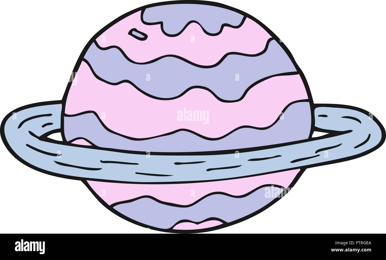 freehand drawn cartoon alien planet Stock Vector Image & Art - Alamy