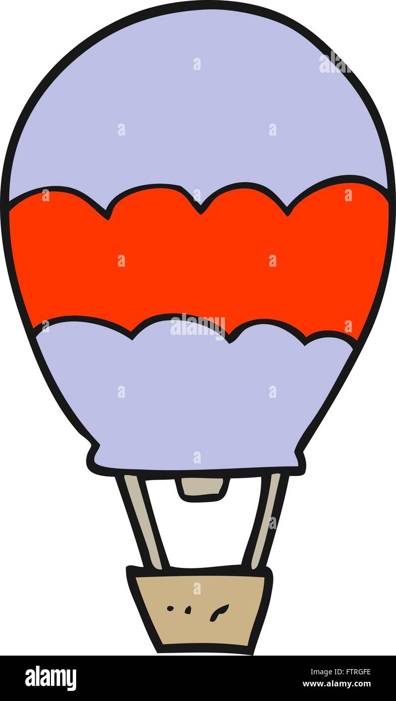 freehand drawn cartoon hot air balloon Stock Vector Image & Art - Alamy