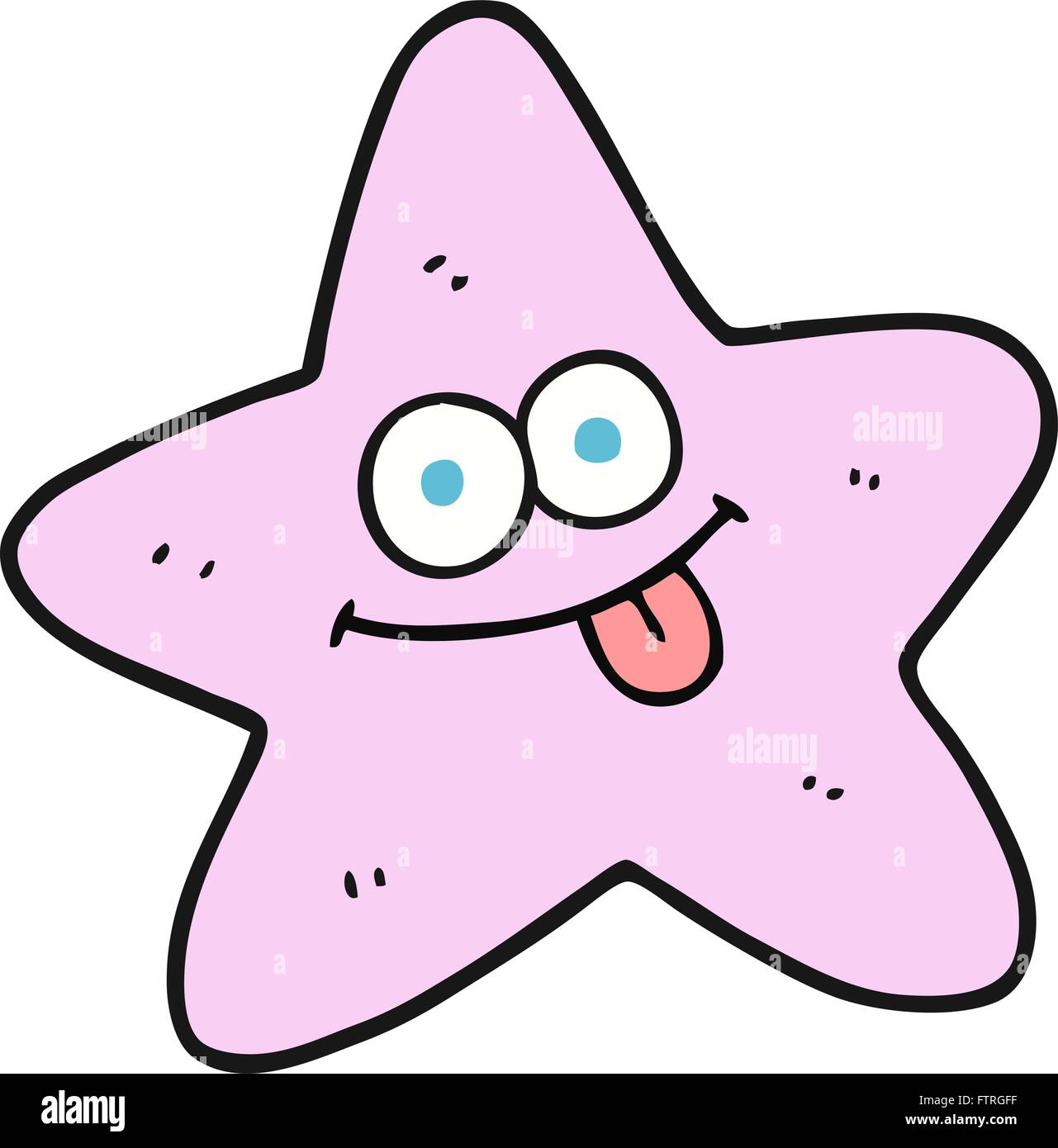freehand drawn cartoon starfish Stock Vector Image & Art - Alamy