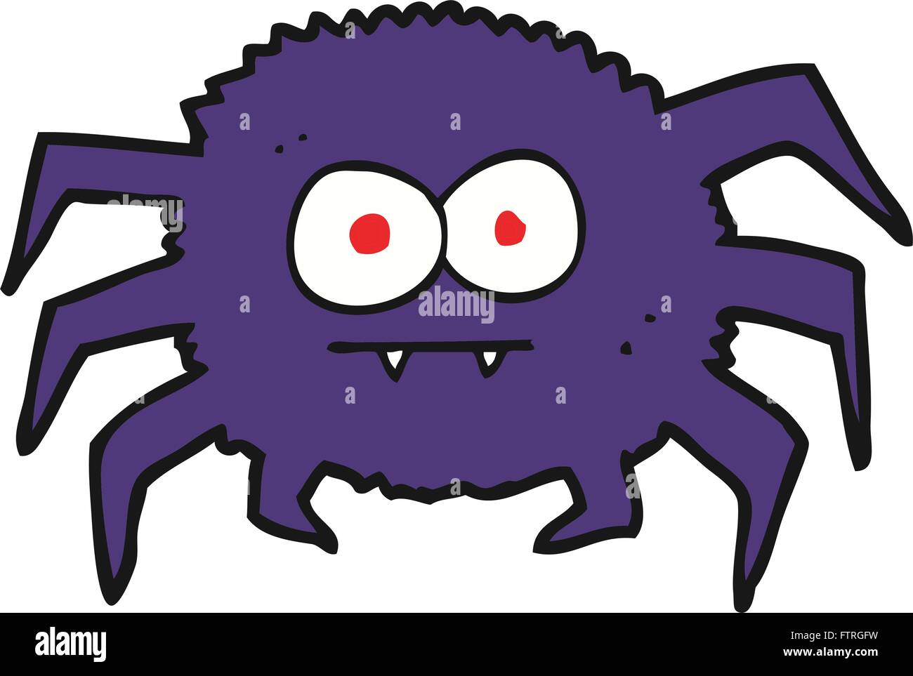 freehand drawn cartoon spider Stock Vector Image & Art - Alamy