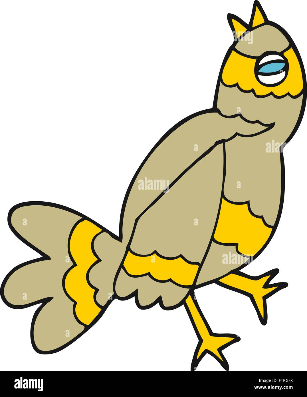 freehand drawn cartoon bird Stock Vector Image & Art - Alamy