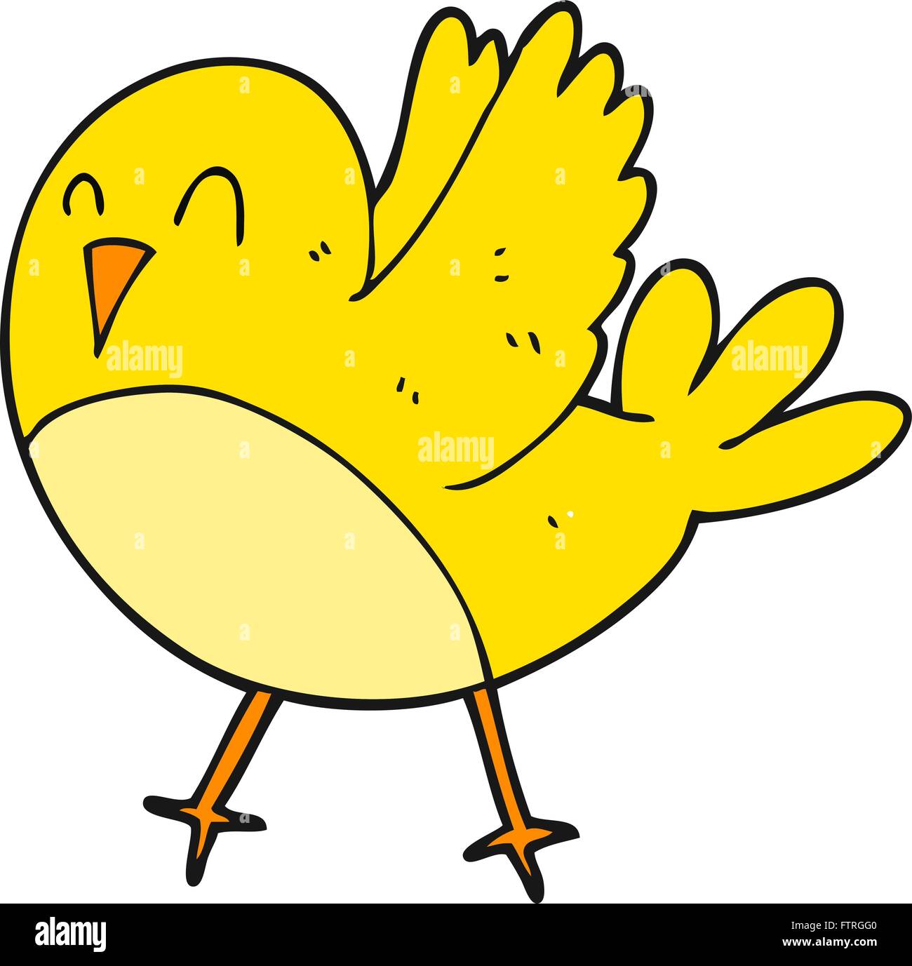 freehand drawn cartoon bird Stock Vector Image & Art - Alamy