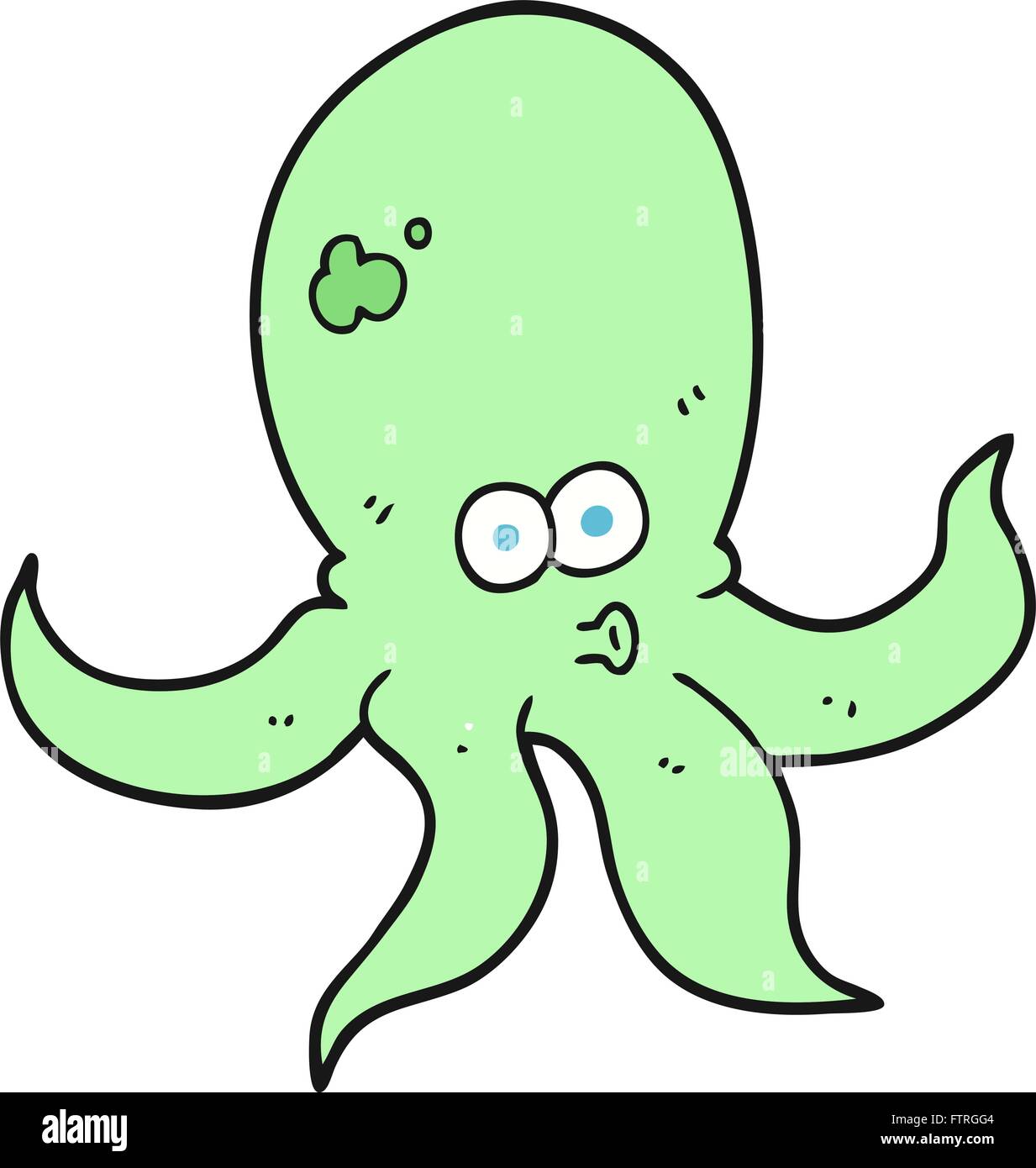 freehand drawn cartoon octopus Stock Vector Image & Art - Alamy