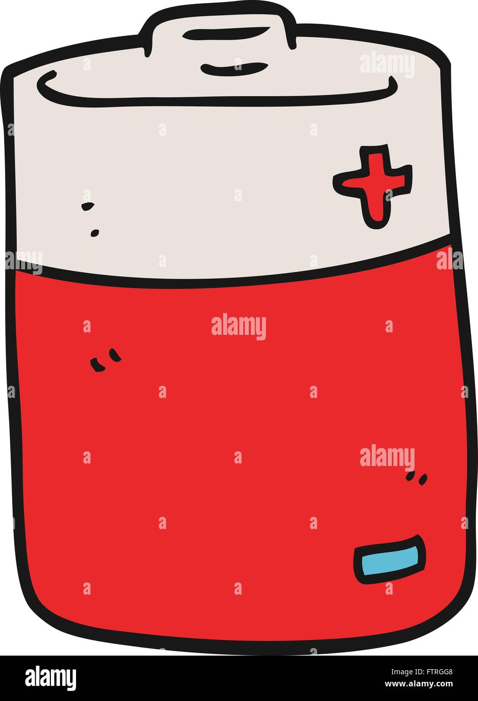 freehand drawn cartoon battery Stock Vector Image & Art - Alamy