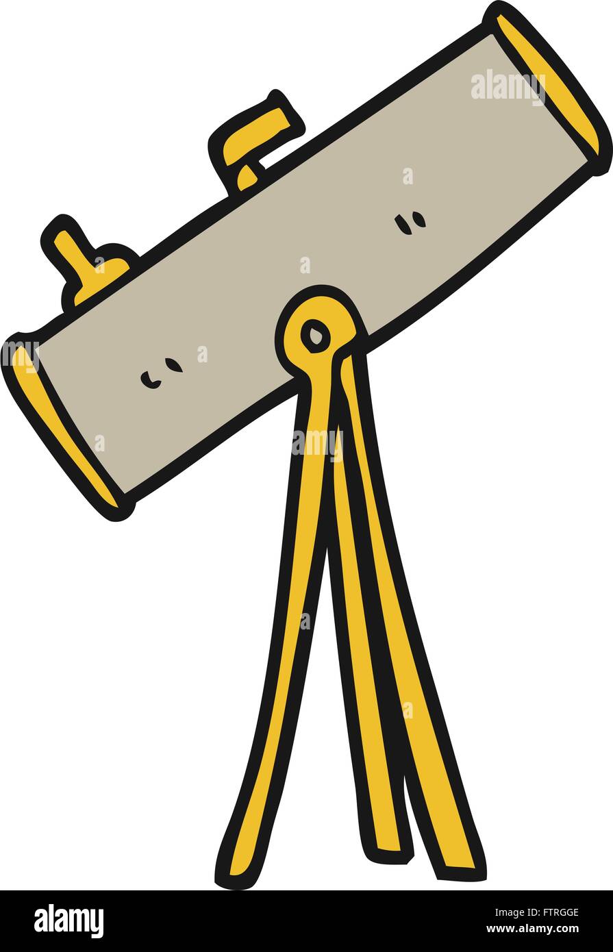 freehand drawn cartoon telescope Stock Vector Image & Art - Alamy