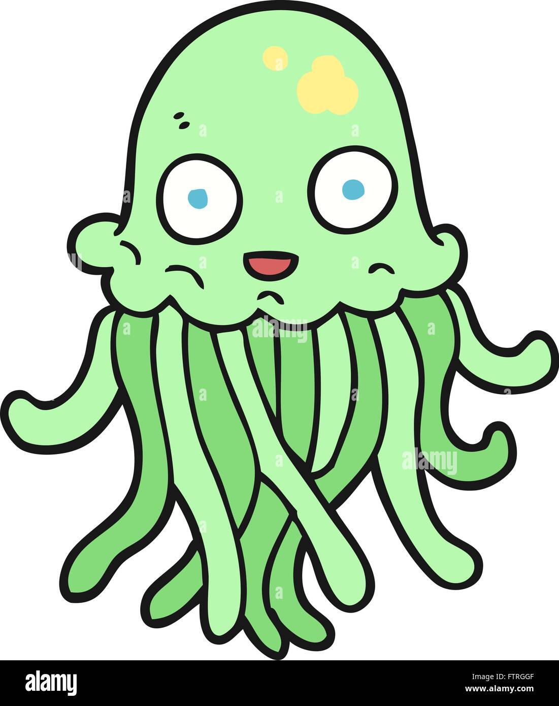 freehand drawn cartoon octopus Stock Vector Image & Art - Alamy