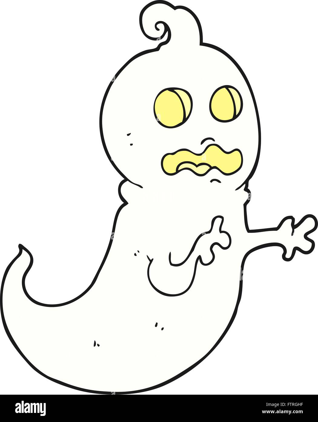 freehand drawn cartoon ghost Stock Vector Image & Art - Alamy