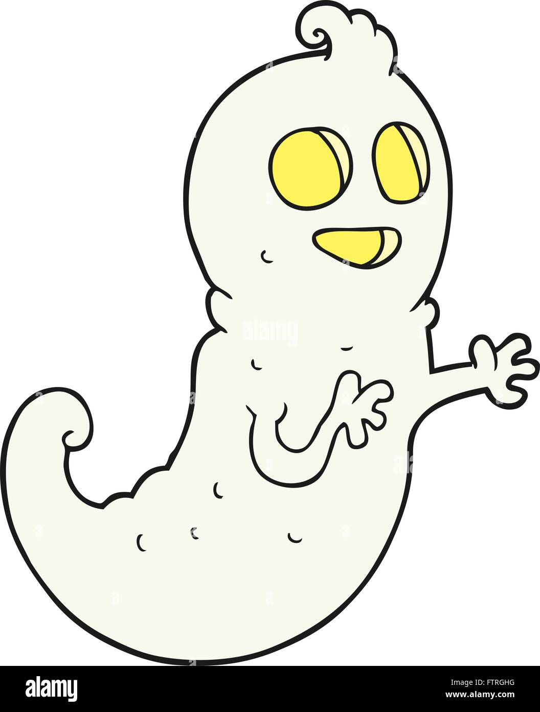 freehand drawn cartoon ghost Stock Vector Image & Art - Alamy