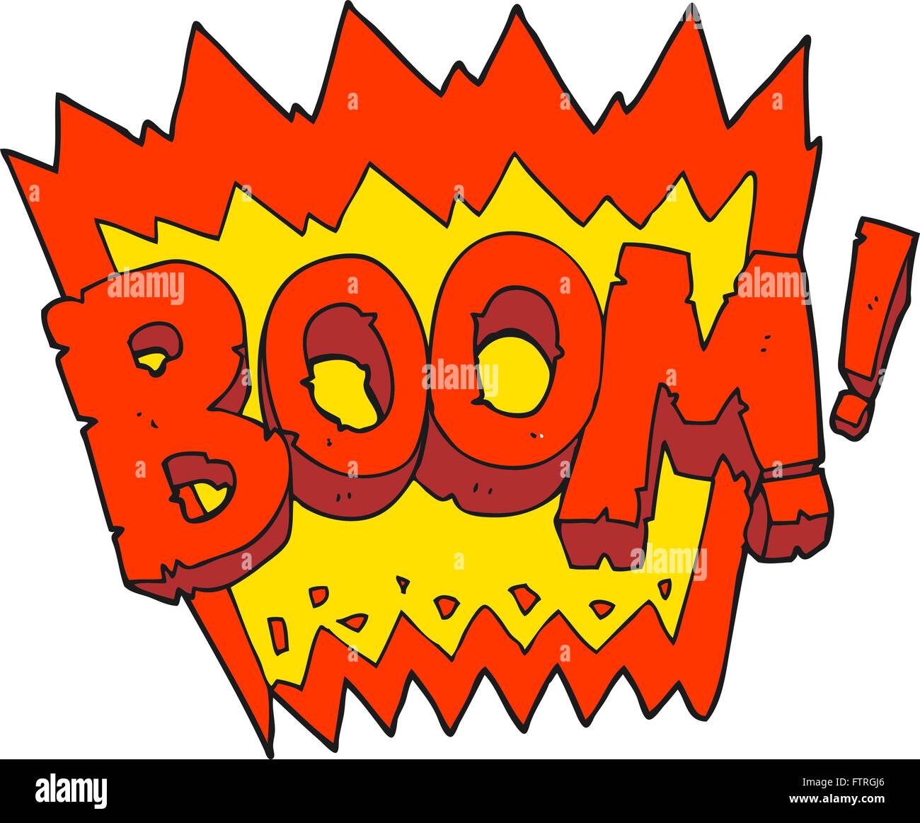 Freehand drawn cartoon boom symbol Stock Vector Images - Alamy