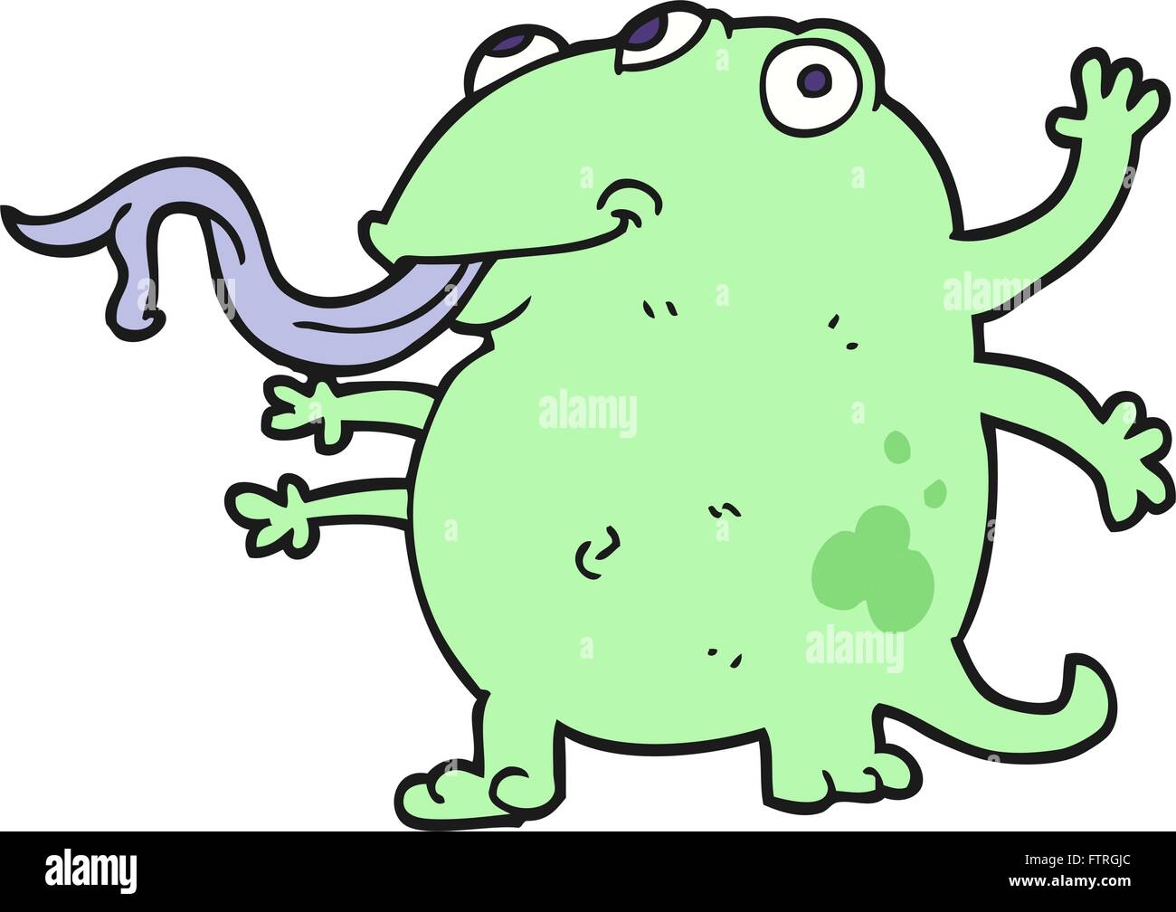 freehand drawn cartoon alien Stock Vector Image & Art - Alamy