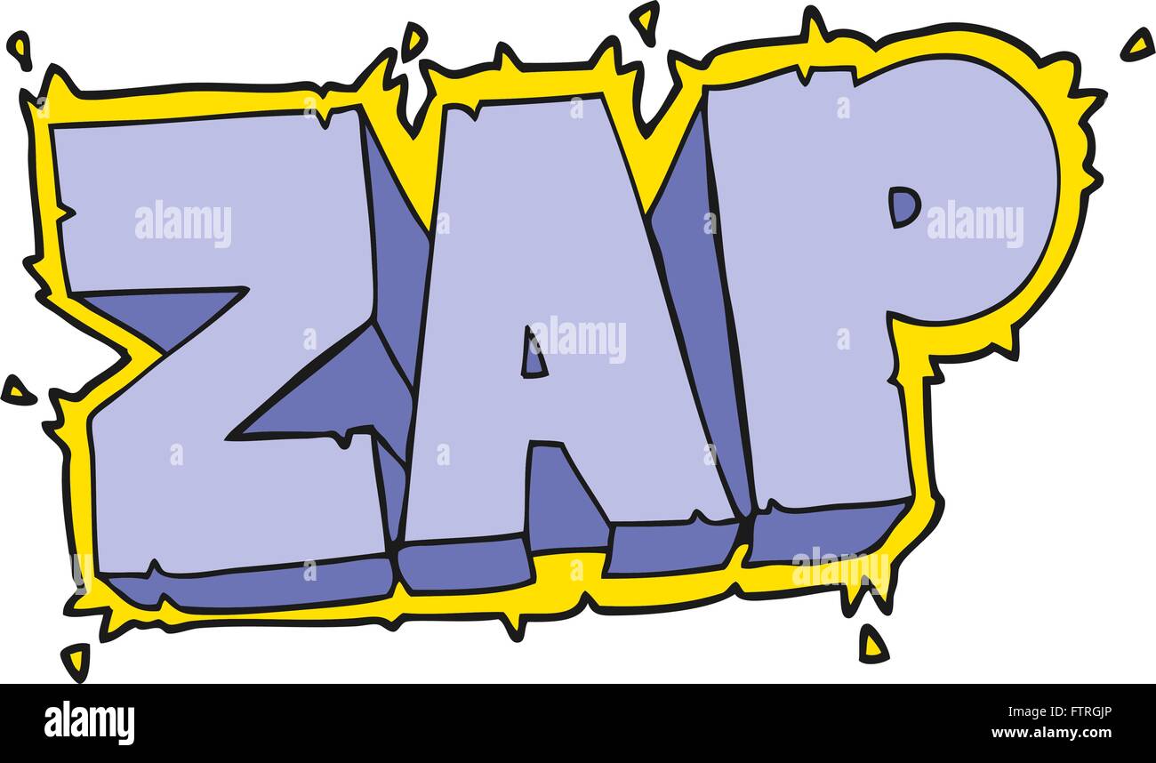 freehand drawn cartoon zap symbol Stock Vector Image & Art - Alamy
