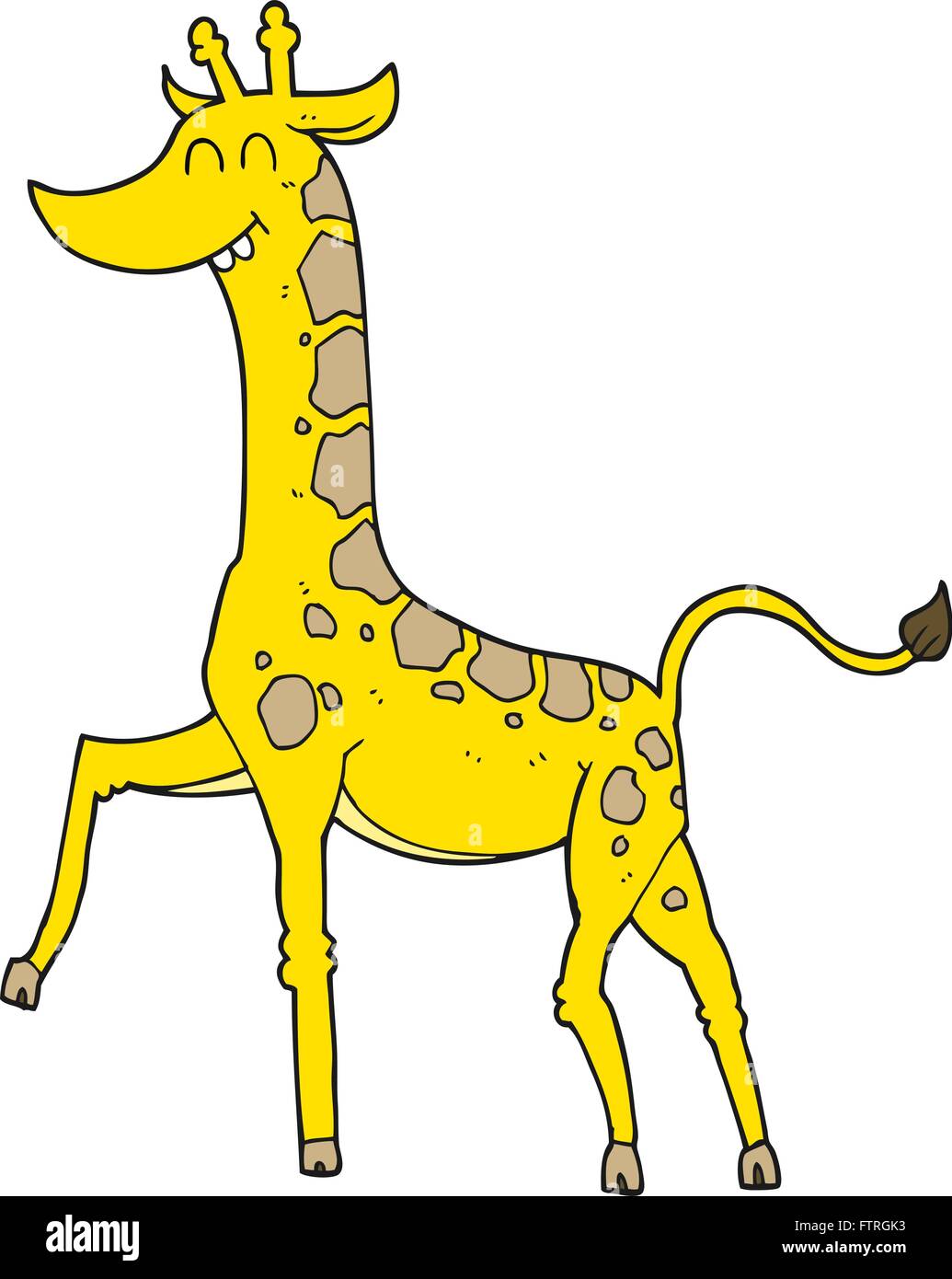 freehand drawn cartoon giraffe Stock Vector Image & Art - Alamy