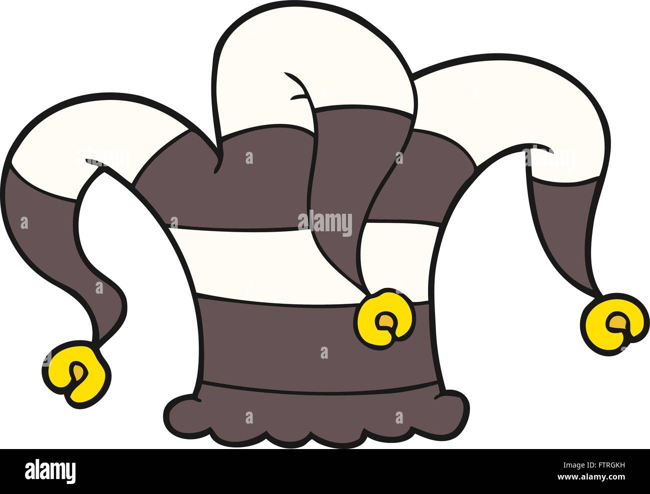 freehand drawn cartoon jester hat Stock Vector Image & Art - Alamy