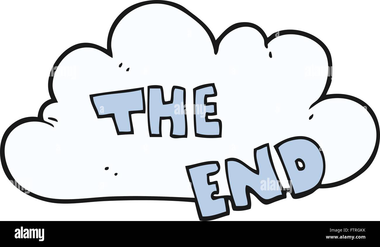 freehand drawn cartoon The End symbol Stock Vector Image & Art - Alamy