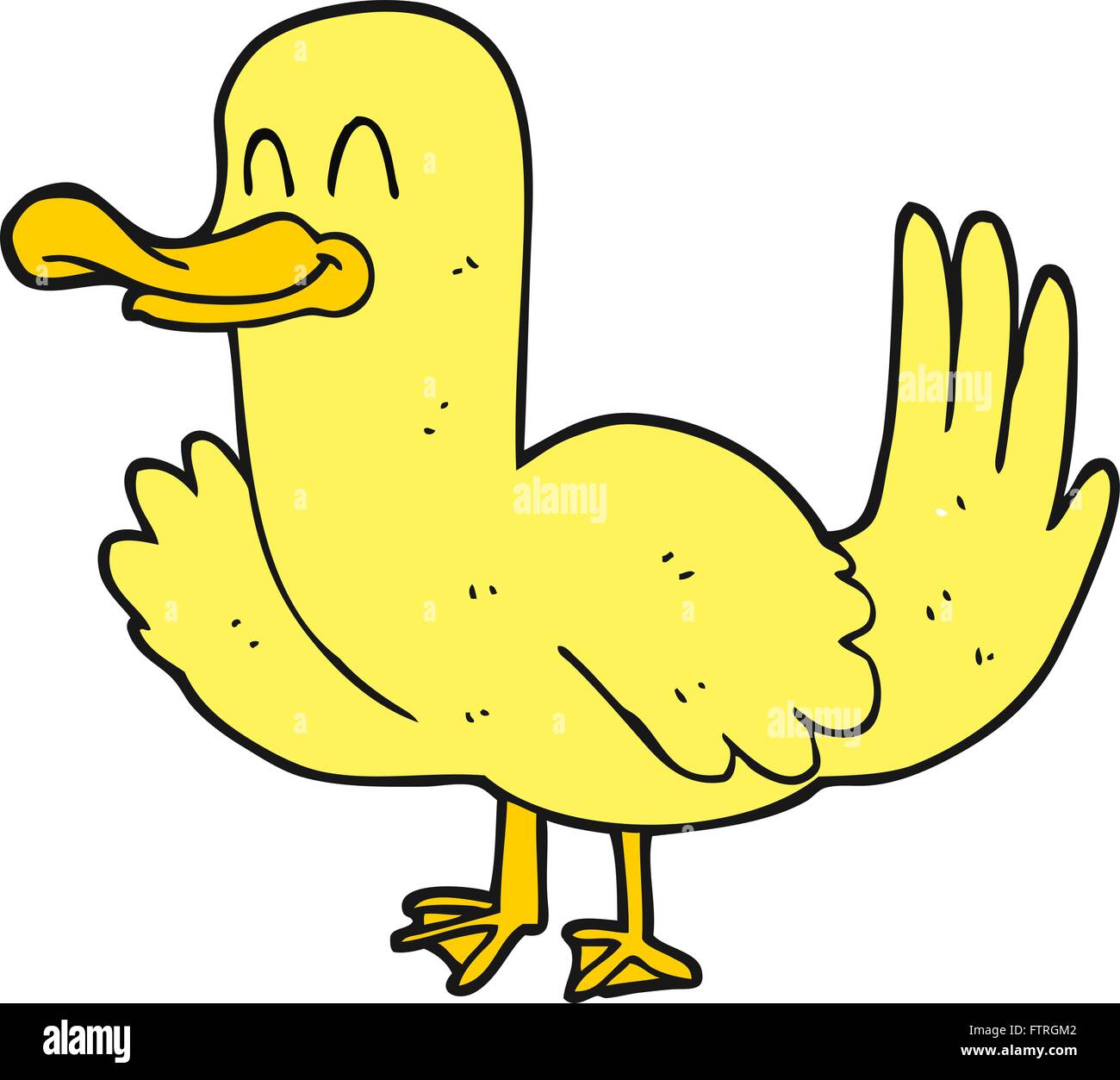 freehand drawn cartoon duck Stock Vector Image & Art - Alamy