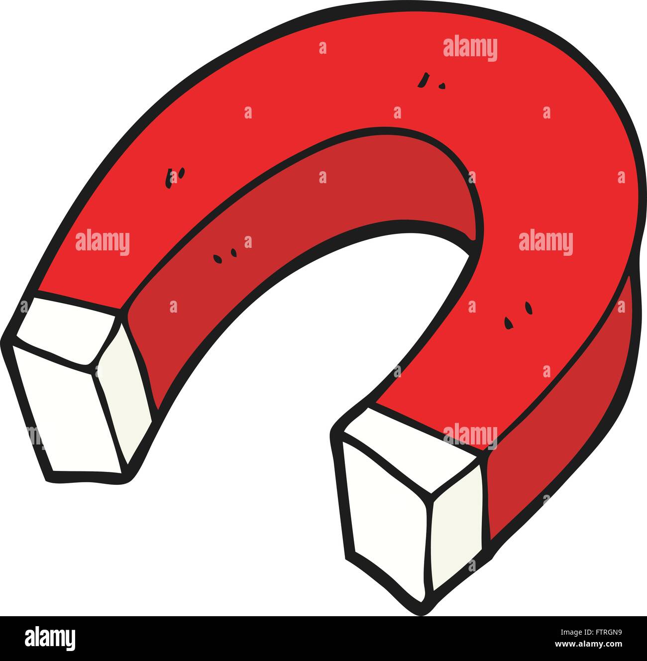 freehand drawn cartoon magnet Stock Vector Image & Art - Alamy