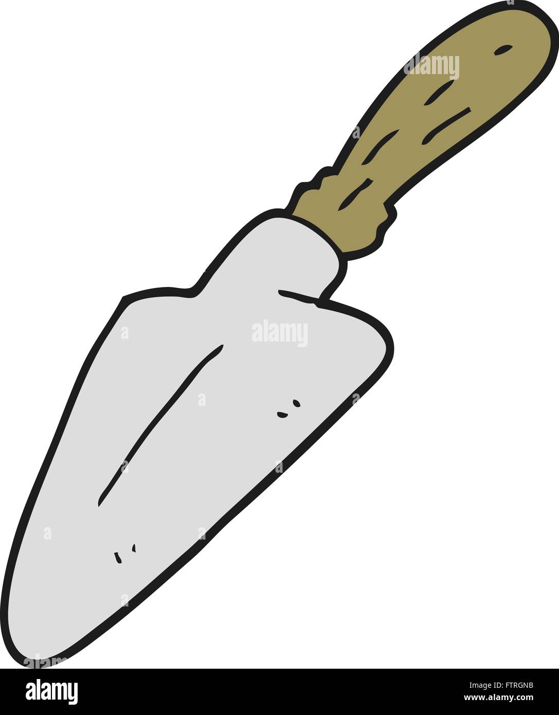 freehand drawn cartoon trowel Stock Vector Image & Art - Alamy