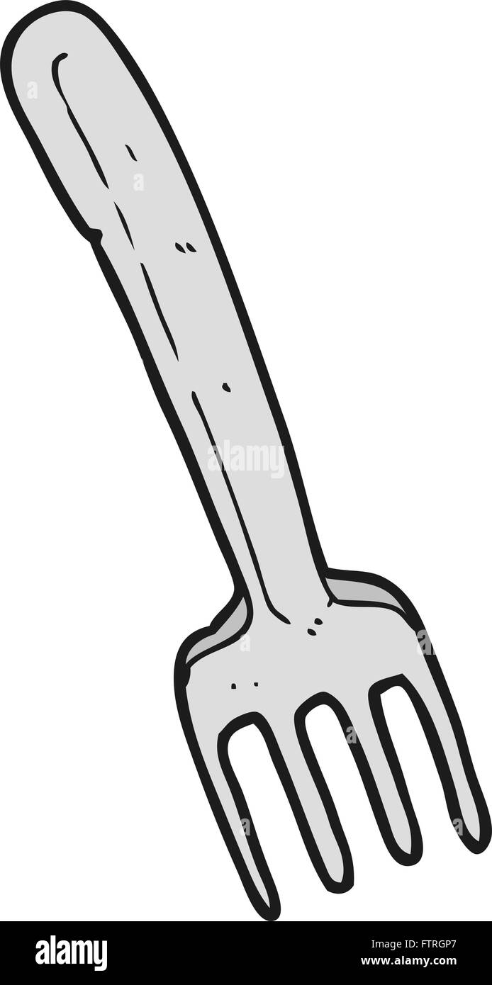 freehand drawn cartoon fork Stock Vector Image & Art - Alamy