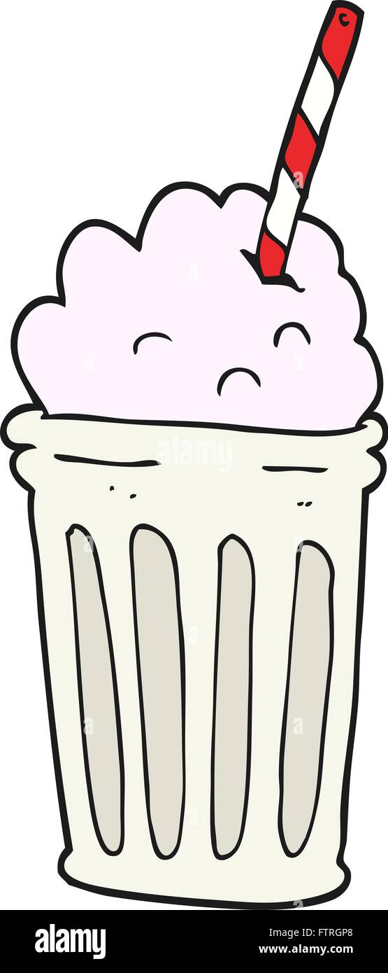 freehand drawn cartoon milkshake Stock Vector Image & Art - Alamy