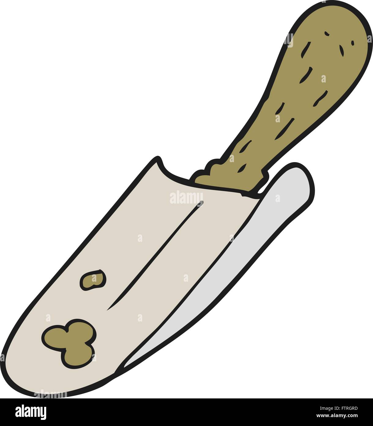 freehand drawn cartoon shovel Stock Vector Image & Art - Alamy