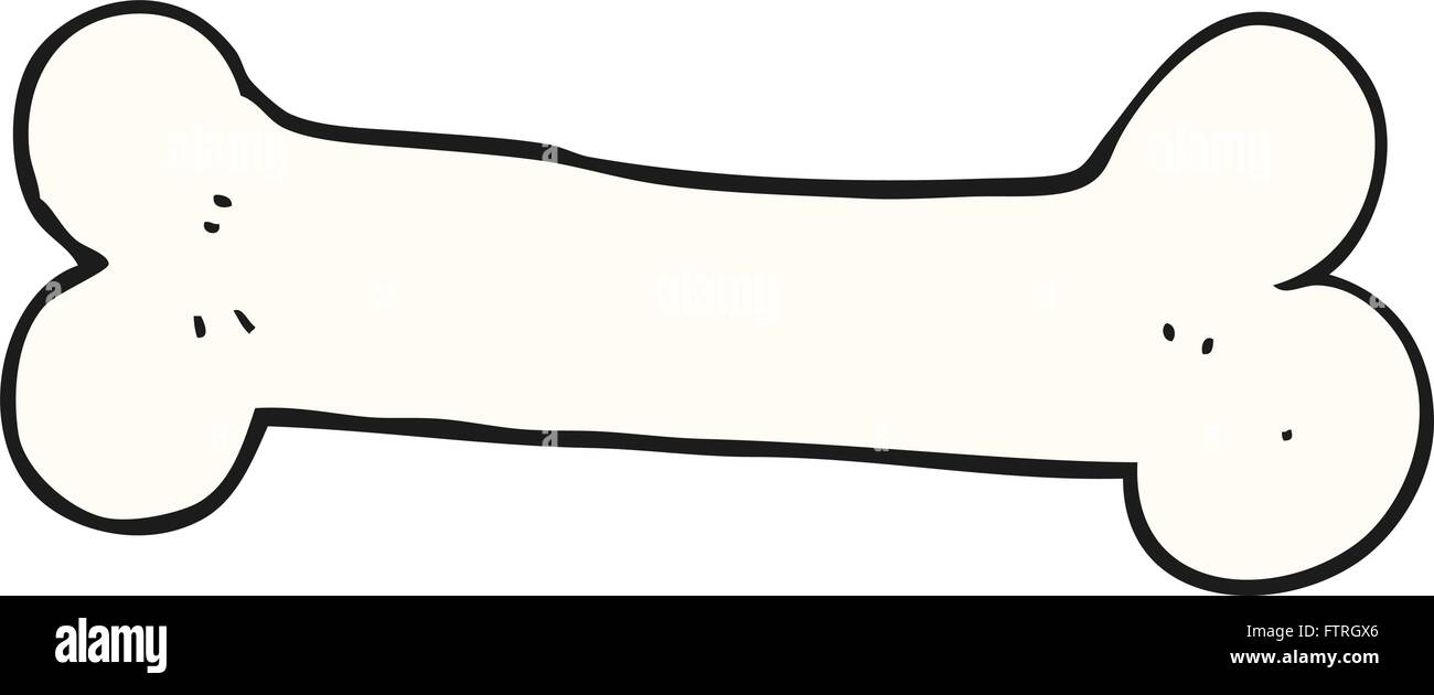 freehand drawn cartoon bone Stock Vector Image & Art - Alamy