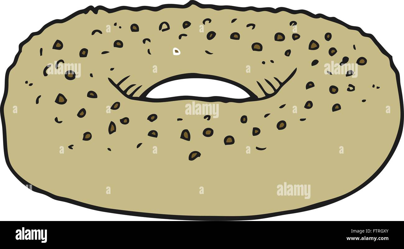 freehand drawn cartoon bagel Stock Vector Image & Art - Alamy