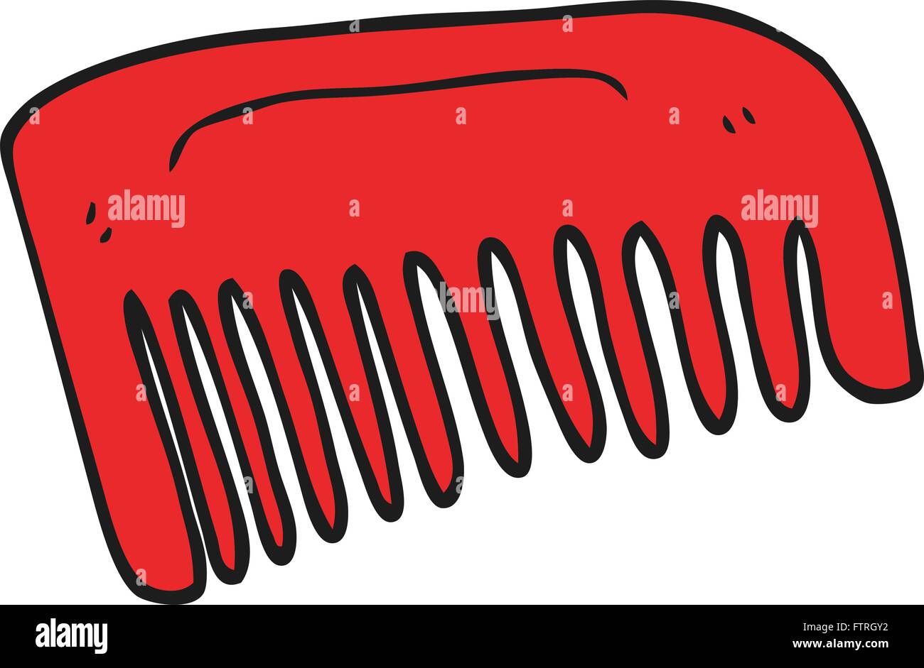 freehand drawn cartoon comb Stock Vector Image & Art - Alamy
