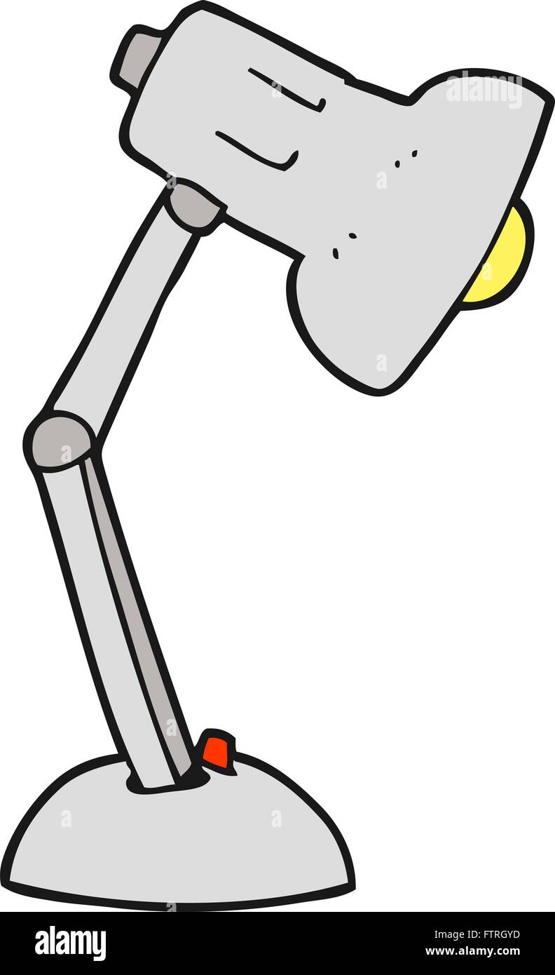 freehand drawn cartoon desk lamp Stock Vector Image & Art - Alamy