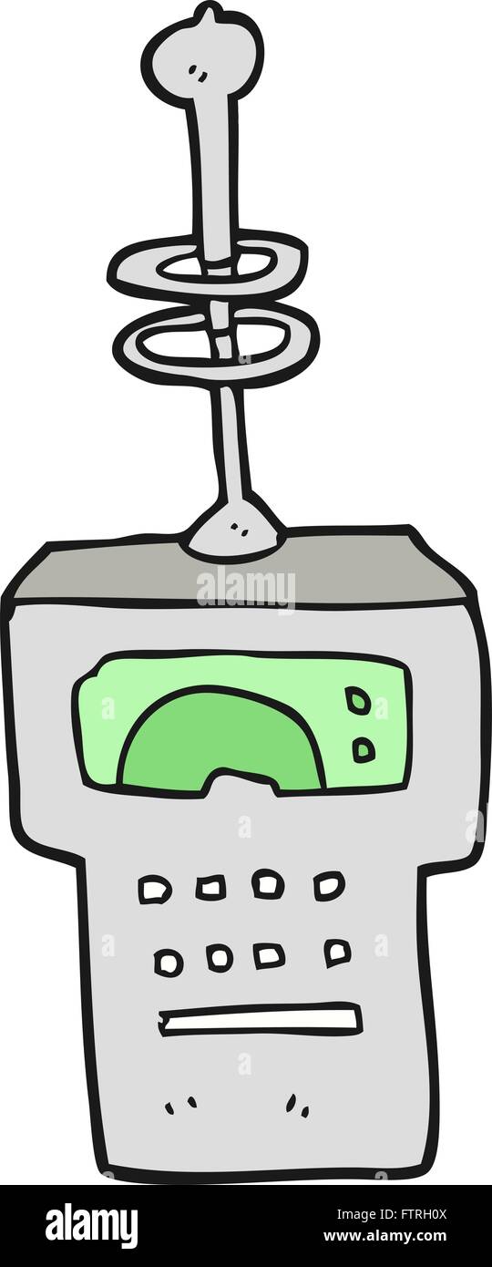 freehand drawn cartoon futuristic scanner Stock Vector Image & Art - Alamy