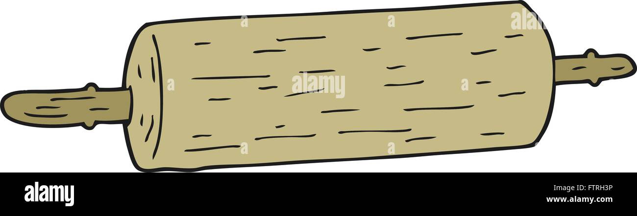freehand drawn cartoon rolling pin Stock Vector Image & Art - Alamy