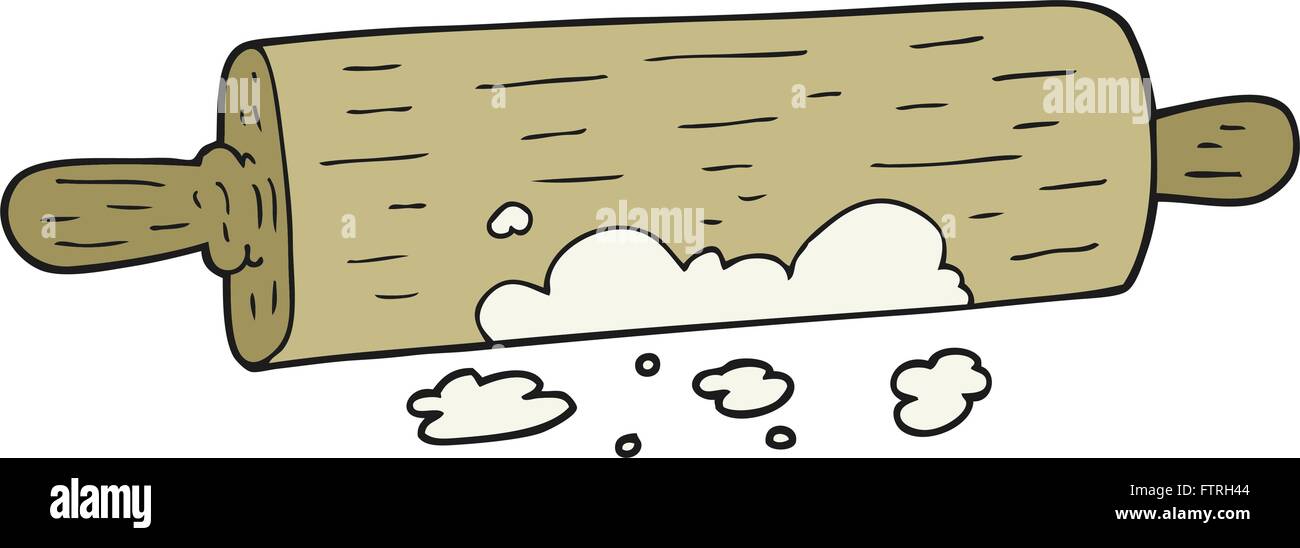 freehand drawn cartoon rolling pin Stock Vector Image & Art - Alamy