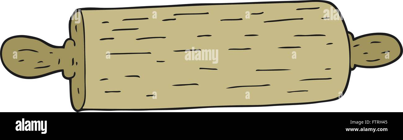 freehand drawn cartoon rolling pin Stock Vector Image & Art - Alamy