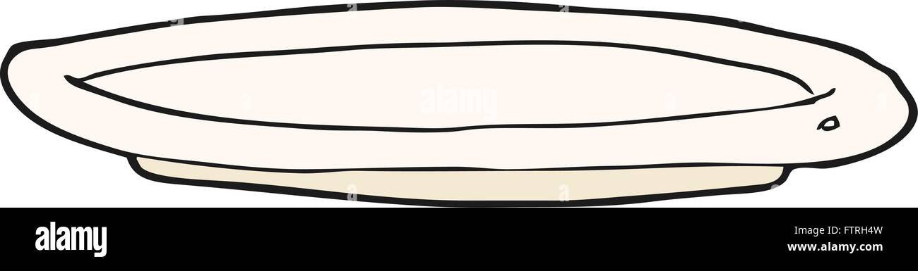 Freehand drawn cartoon empty plate hi-res stock photography and images ...