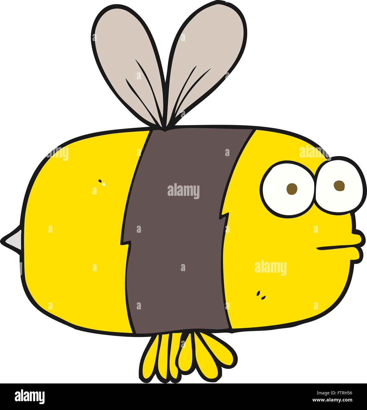 freehand drawn cartoon bee Stock Vector Image & Art - Alamy