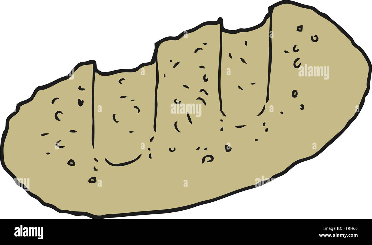 Freehand drawn cartoon bread Stock Vector Images - Alamy