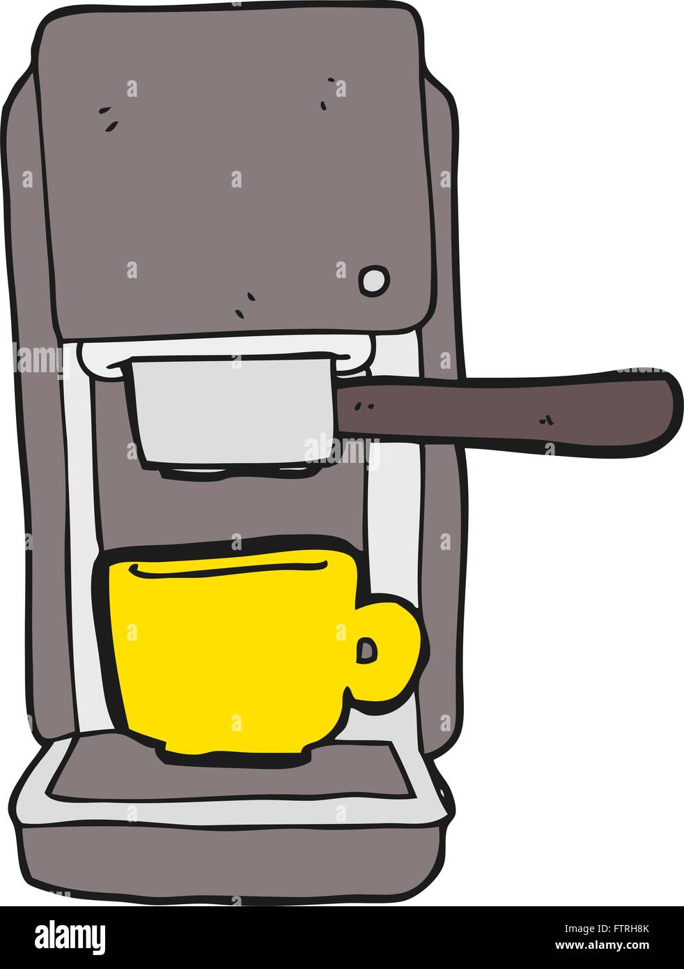 freehand drawn cartoon espresso maker Stock Vector Image & Art - Alamy