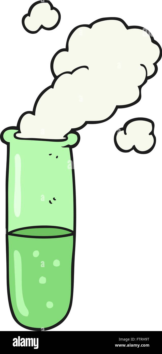 freehand drawn cartoon science test tube Stock Vector Image & Art - Alamy