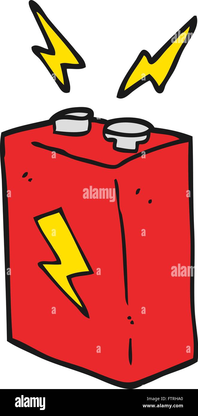 freehand drawn cartoon battery Stock Vector Image & Art - Alamy