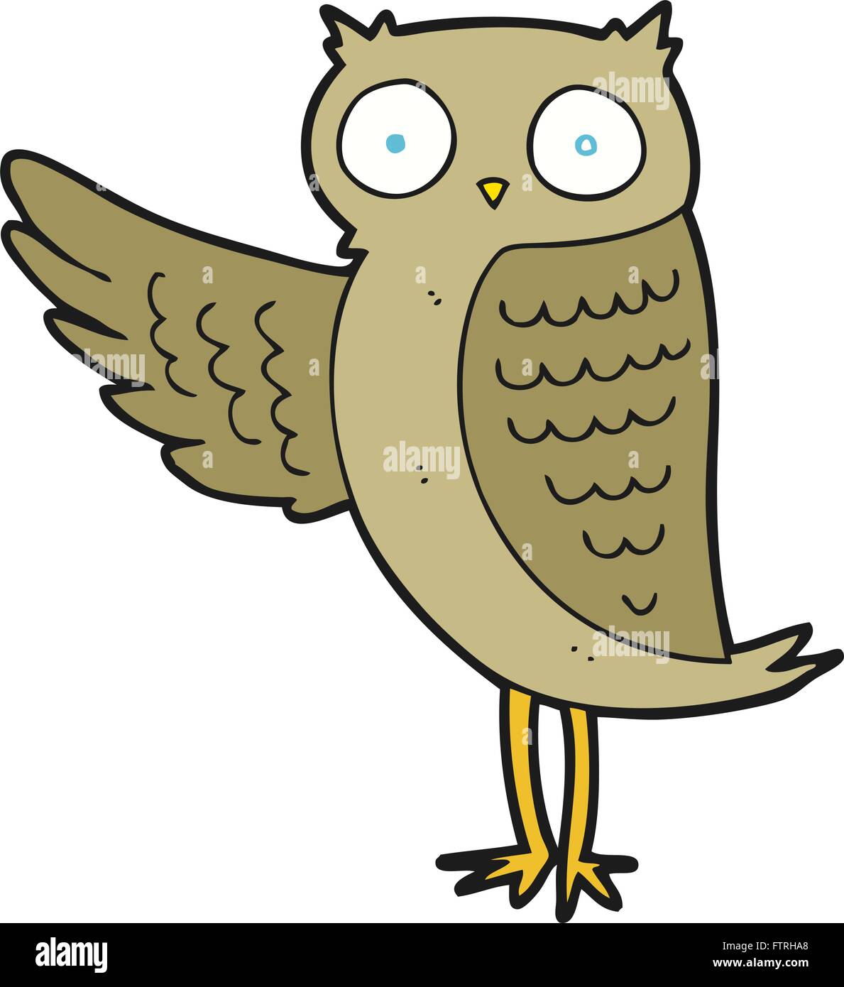 freehand drawn cartoon owl Stock Vector Image & Art - Alamy