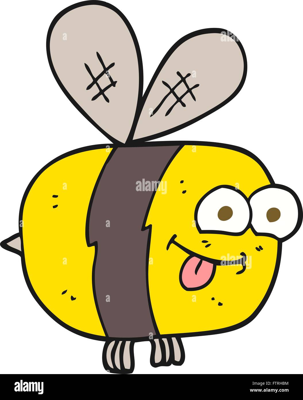 freehand drawn cartoon bee Stock Vector Image & Art - Alamy