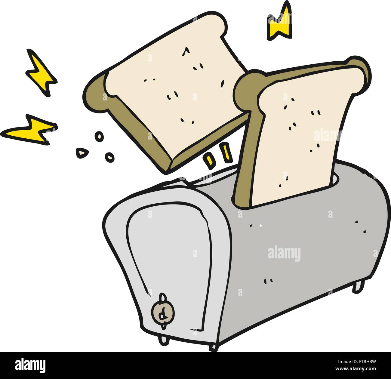 freehand drawn cartoon toaster Stock Vector Image & Art - Alamy
