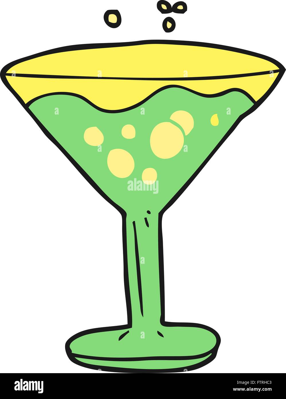 freehand drawn cartoon cocktail Stock Vector Image & Art - Alamy