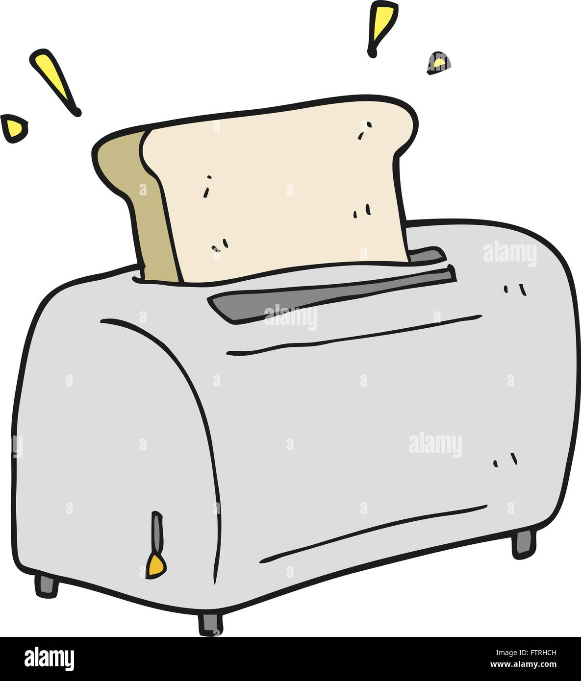 freehand drawn cartoon toaster Stock Vector Image & Art - Alamy